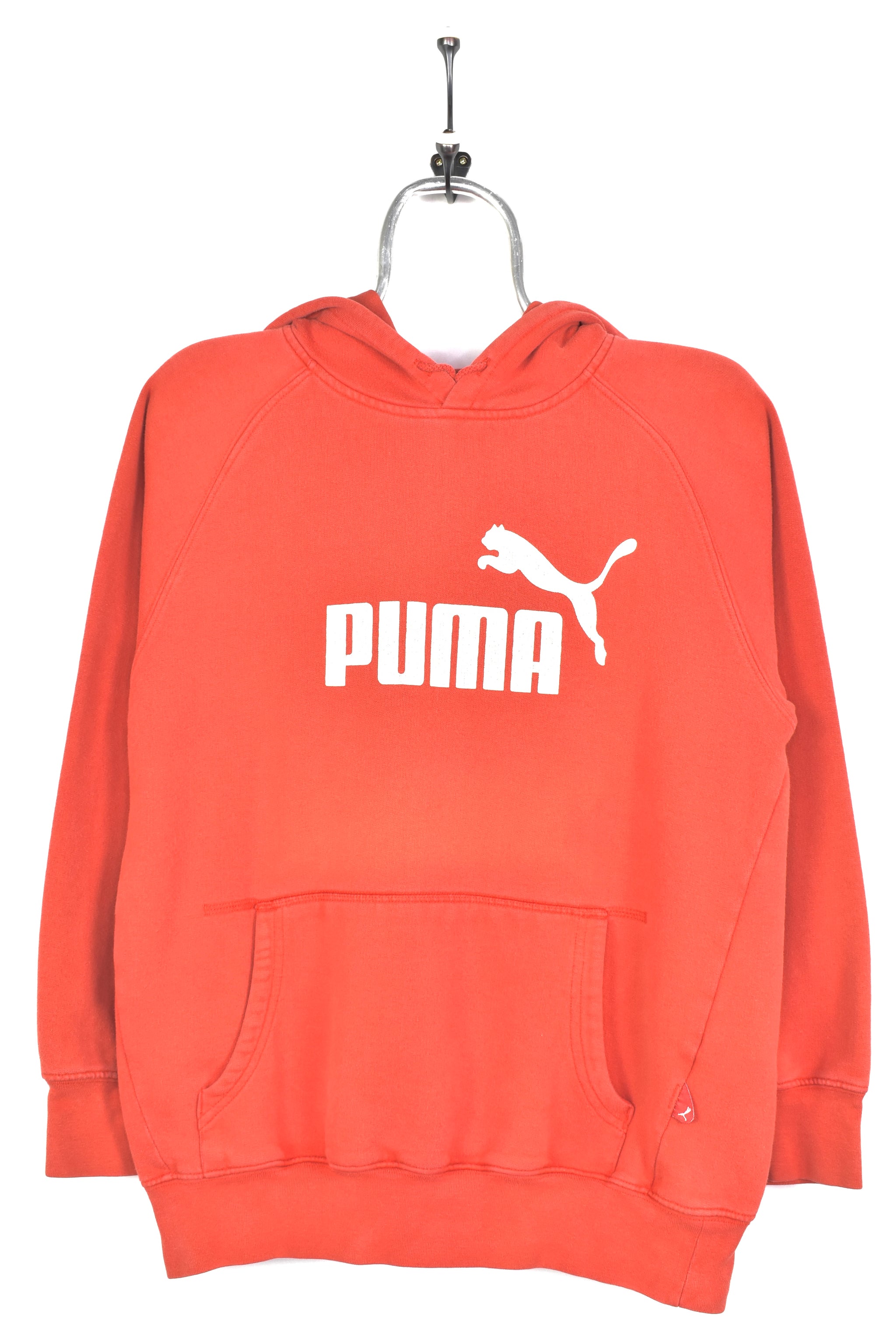 VINTAGE PUMA RED HOODIE | MEDIUM