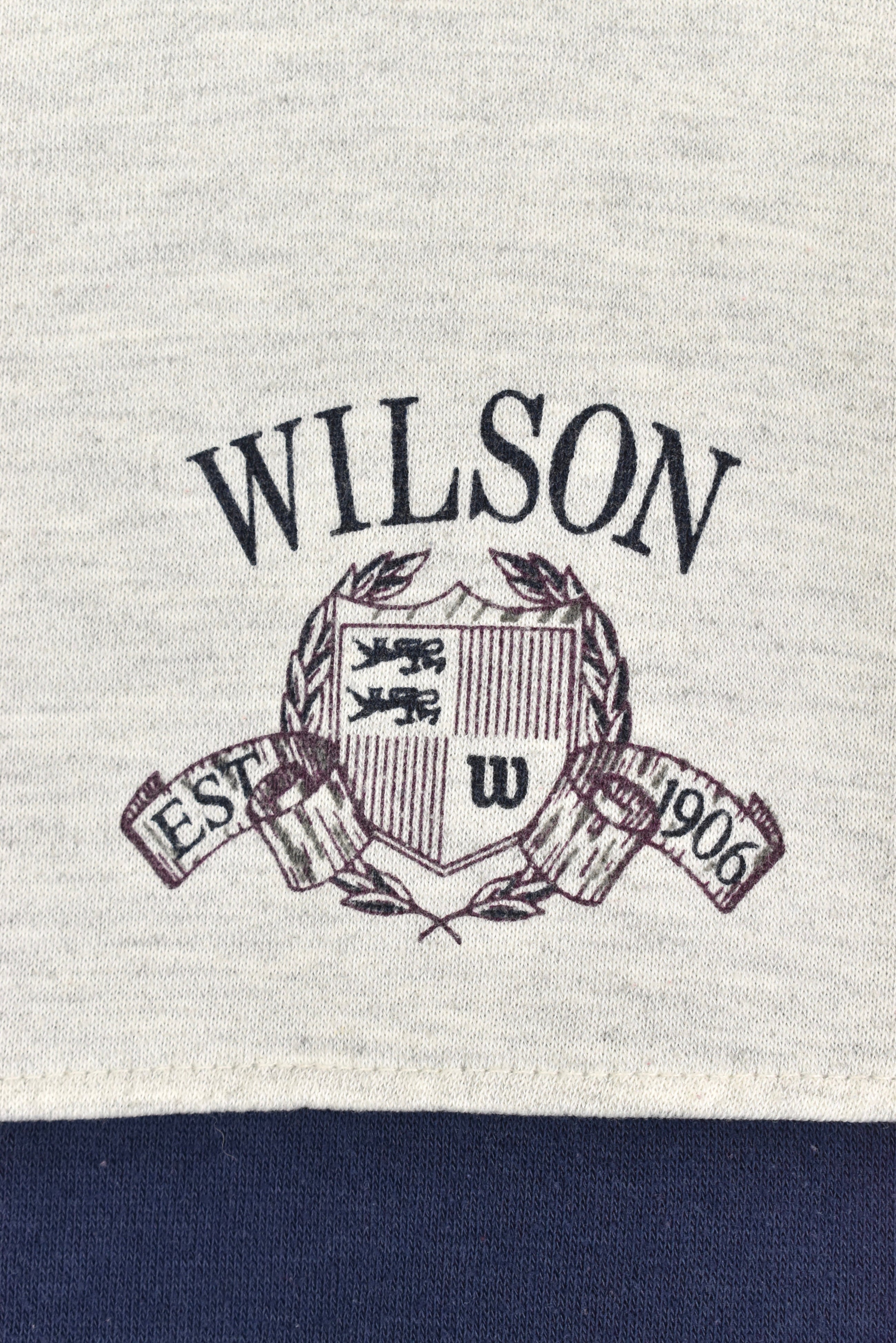 Vintage Wilson sweatshirt, grey graphic crewneck - AU Large