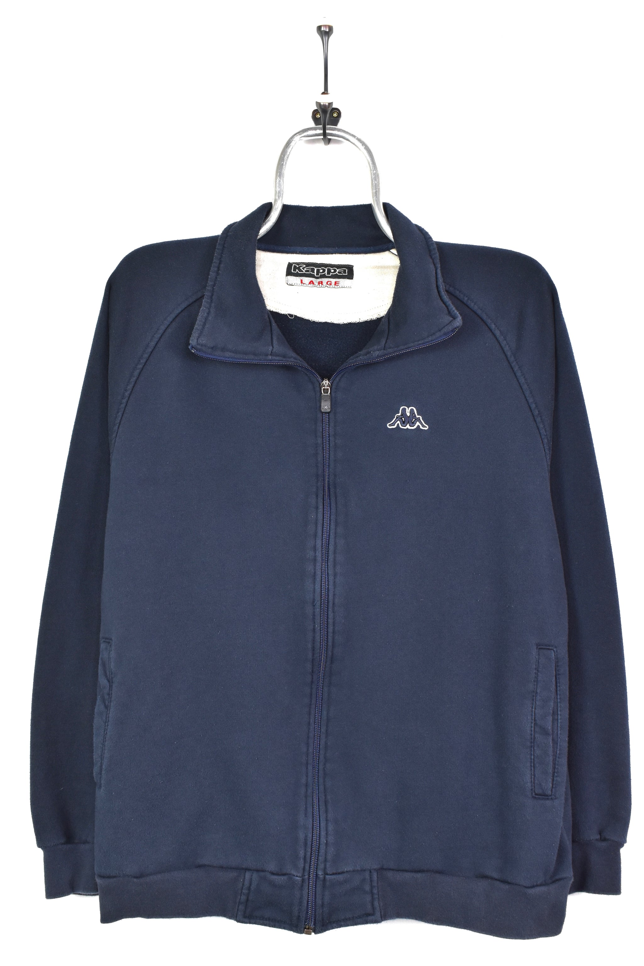 VINTAGE KAPPA EMBROIDERED NAVY JACKET | LARGE