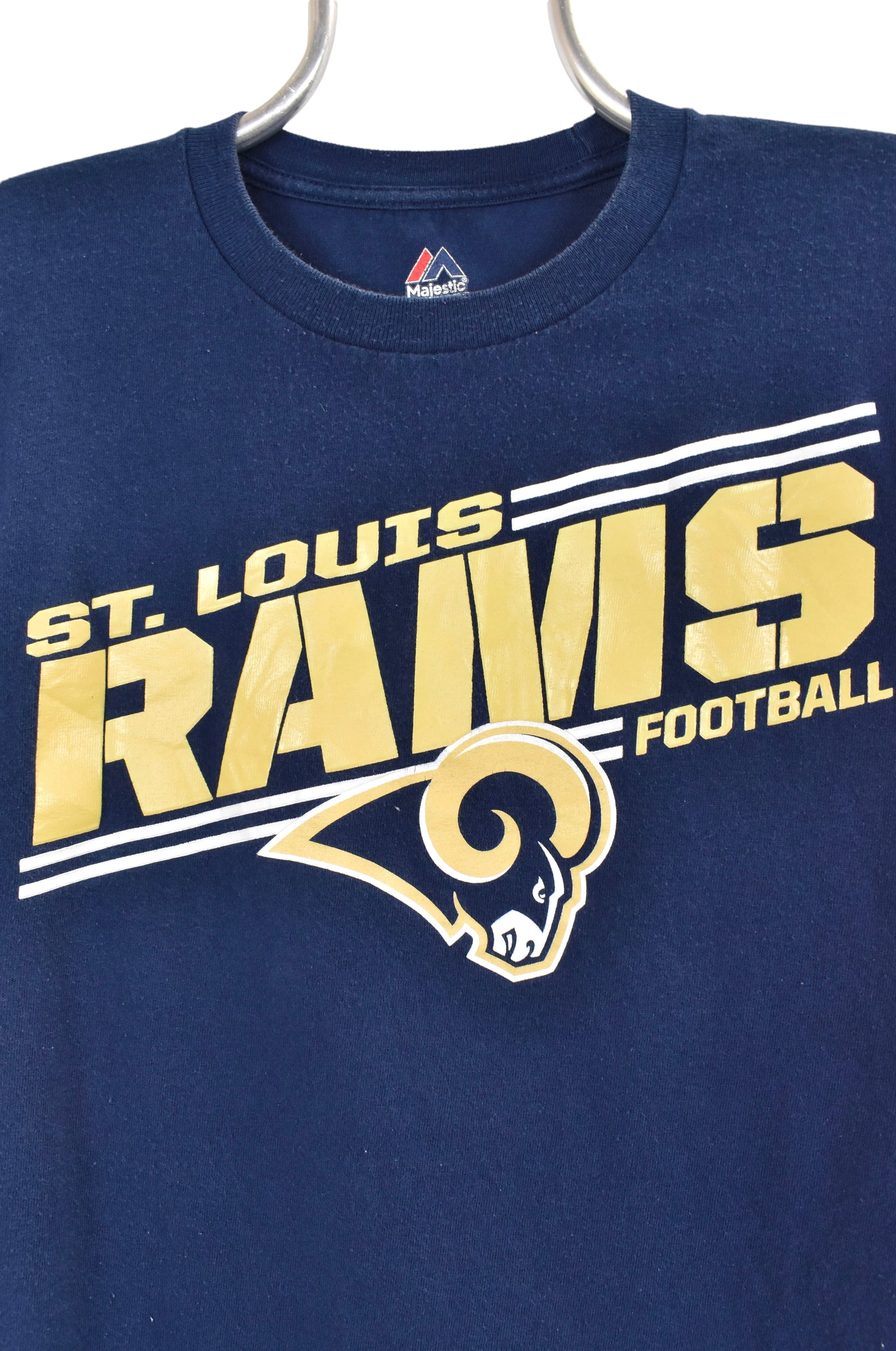 Vintage St. Louis Rams shirt, NFL navy blue graphic crewneck - AU XL